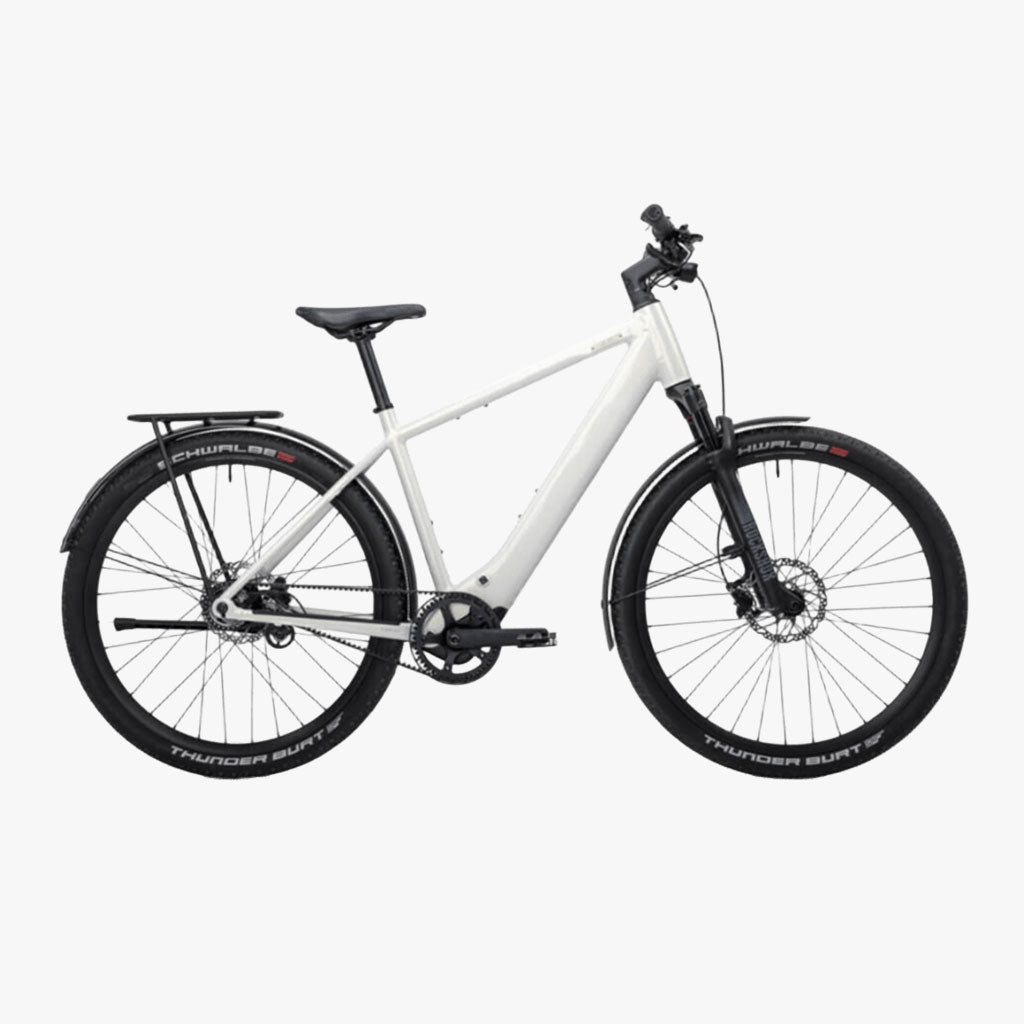 Bicicleta eléctrica Urbana | Coboc Skye belt Ivory metallic | LaBosch