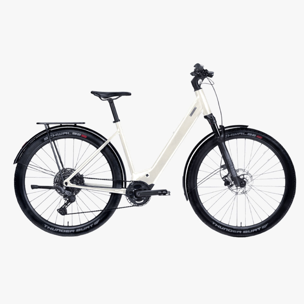 Bicicleta eléctrica Urbana | Coboc Skye belt di2 Ivory- metallic | LaBosch