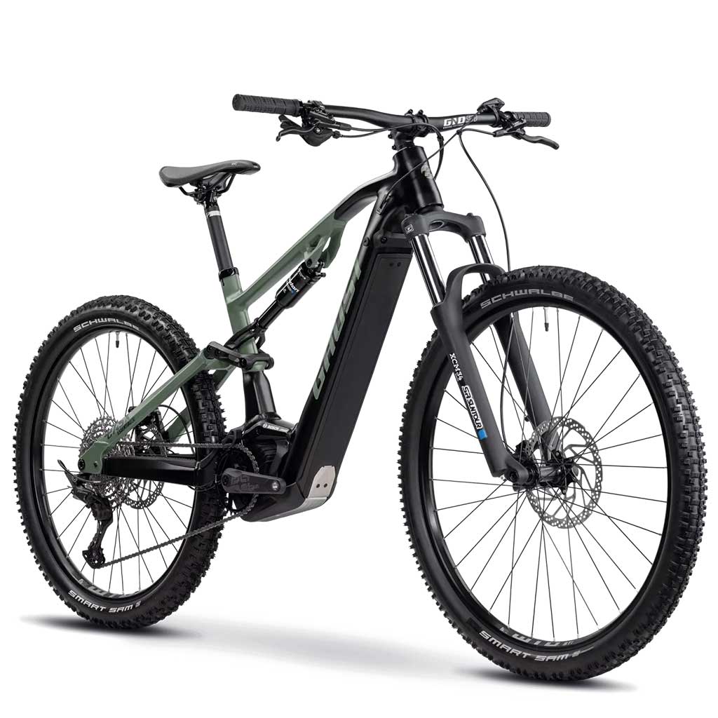 Bicicleta Eléctrica de montaña Ghost E-ASX 130 Essential AL BLK / GRN ...